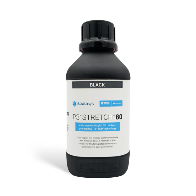 Stratasys® P3™ STRETCH 80 Resin, Black - 1kg (Origin) | GoEngineer Store